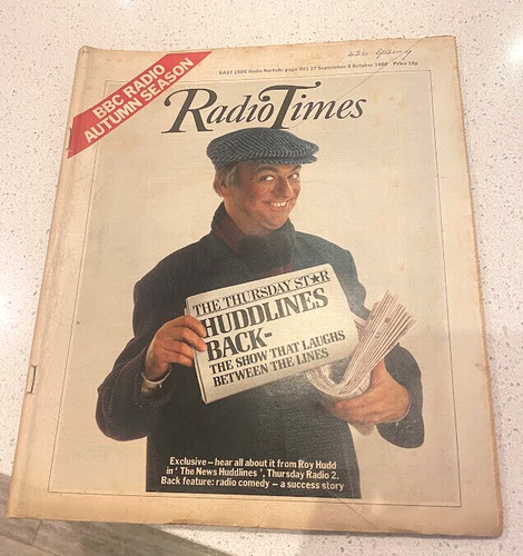 Radio Times: 27th September-3rd October 1980 Roy Hudd Dr Who listing ...