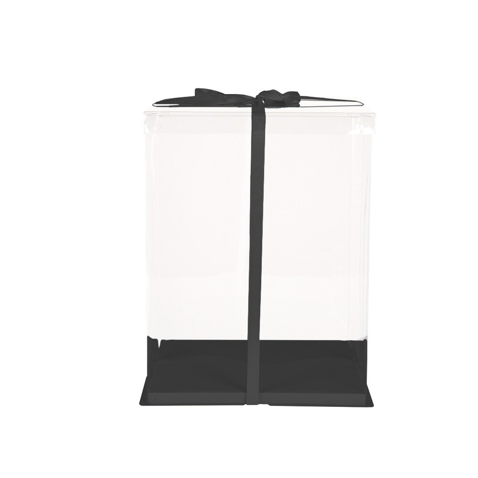 Large Clear PVC Gift Box Cakes Candy Packaging Wedding Favors ...