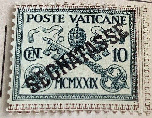 Vatican City Stamp Poste Vaticane 1931, “Segnatasse” Green 10c, Exc ...