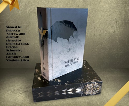 Signed Rebecca Yarros Fourth Wing Collector's Violet Ed Slipcase ...