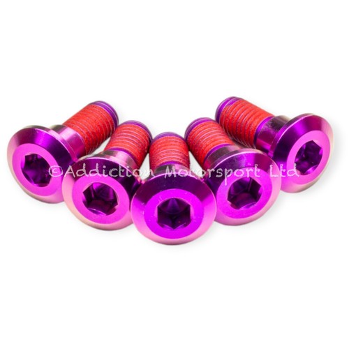 5x Purple Titanium Rear Disc Rotor Bolts Screws for Yamaha R6 2019 | eBay