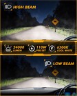 AUXBEAM H9 H11 LED Headlight Bulbs Conversion Kit High Low Beam 110W ...