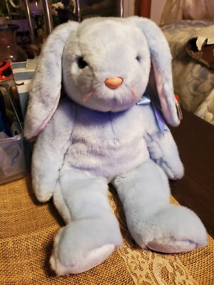 TY Beanie Buddy “Flippity” the Blue Bunny Retired Vintage (14 inch) | eBay
