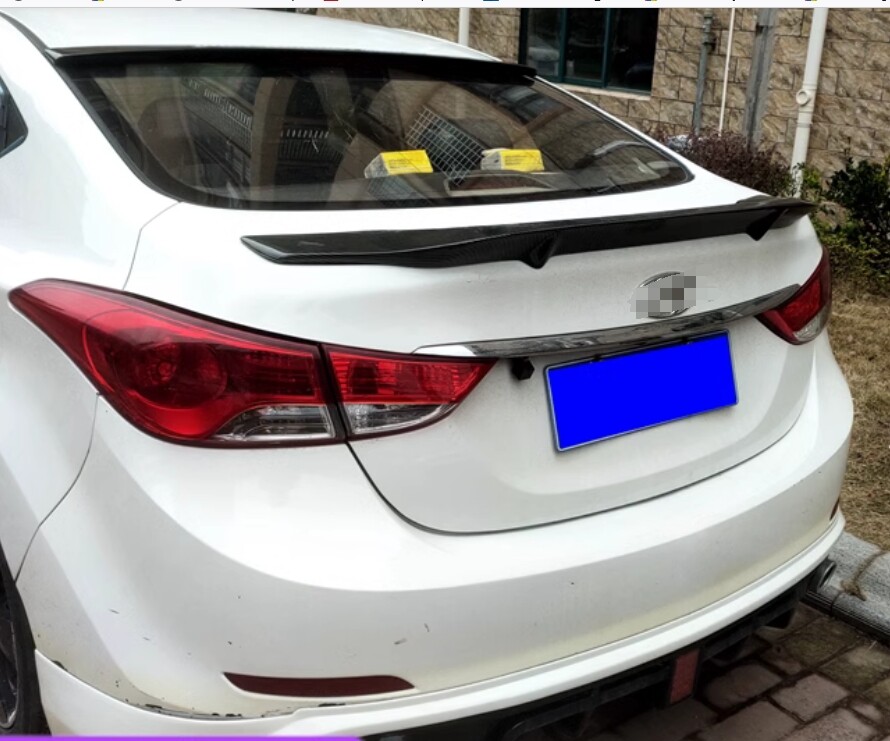 For 2017 2018 Hyundai Elantra Sedan 4DR Rear Black Spoiler Wing | eBay