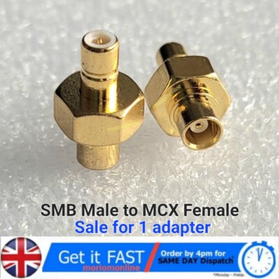 1 X SMB Male to MCX Female straight plug RF connector adapter 🇬🇧 | eBay UK