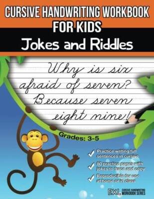 Cursive Handwriting Workbook for Kids: Jokes and Riddles - Paperback ...