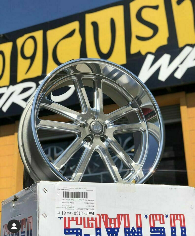4 20" US MAGS BULLET U130 20x8 20x9.5 5X120.65 STAGGERED CHEVELLE ...