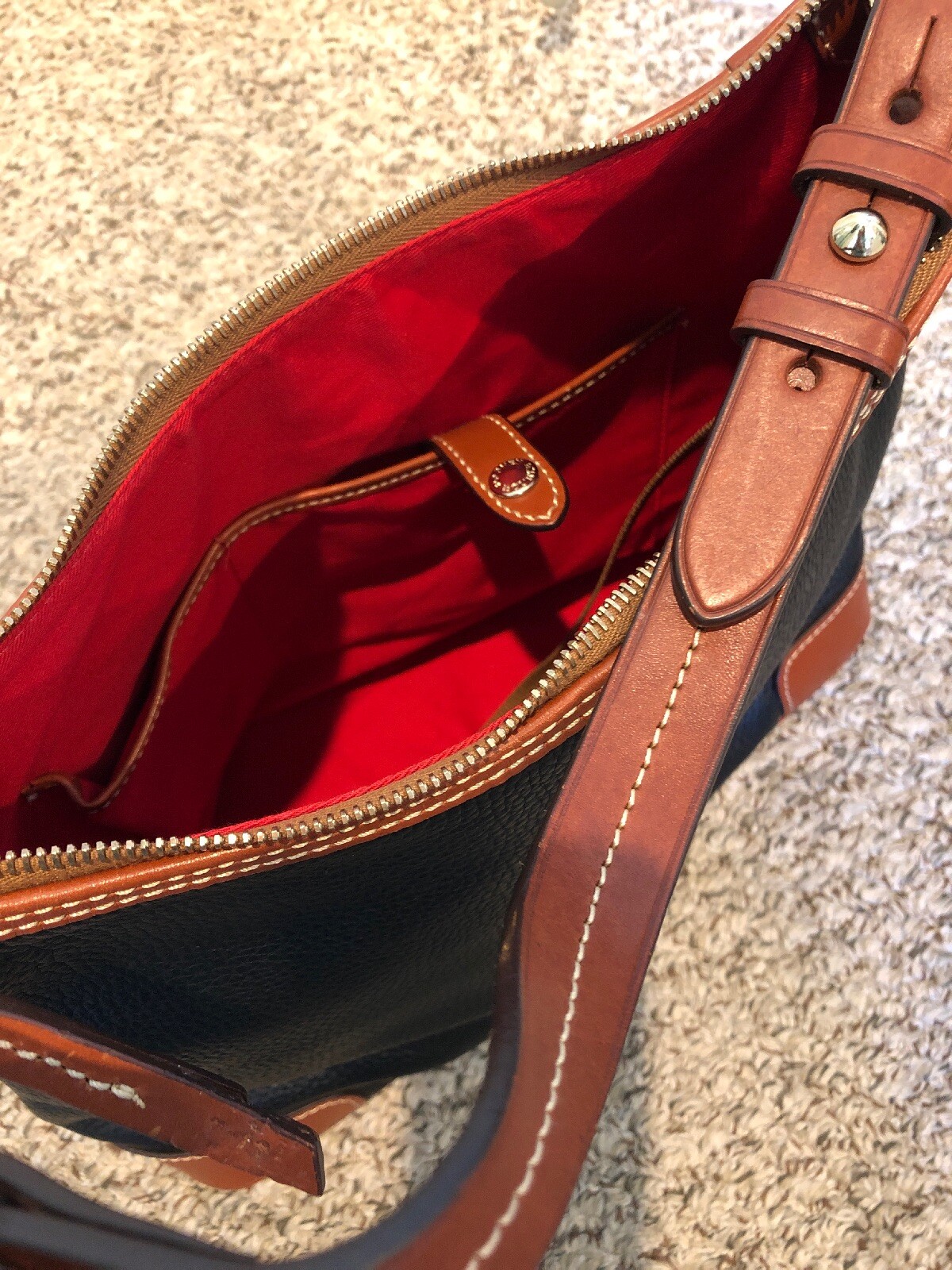 Dooney and Bourke Pebbled Leather Hobo | eBay