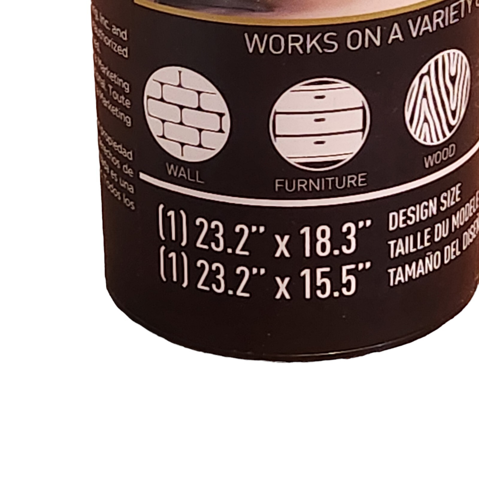 "Gingham Black" Prima Re-design Decor Transfer 23.2 X 15.5 Clear ...
