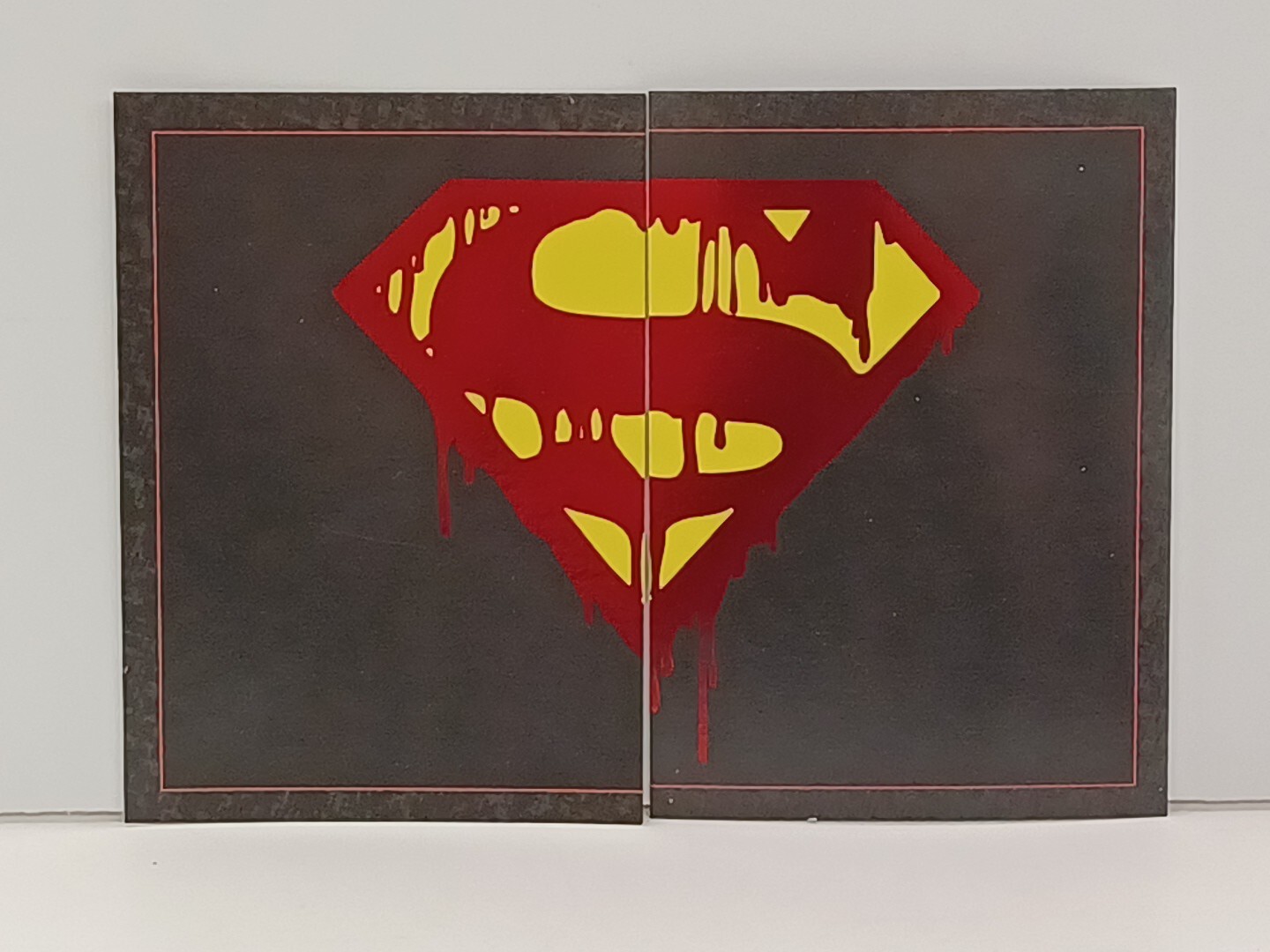 1992 Doomsday The Death of Superman Bleeding "S" Foil INSERT F1 & F2 ...