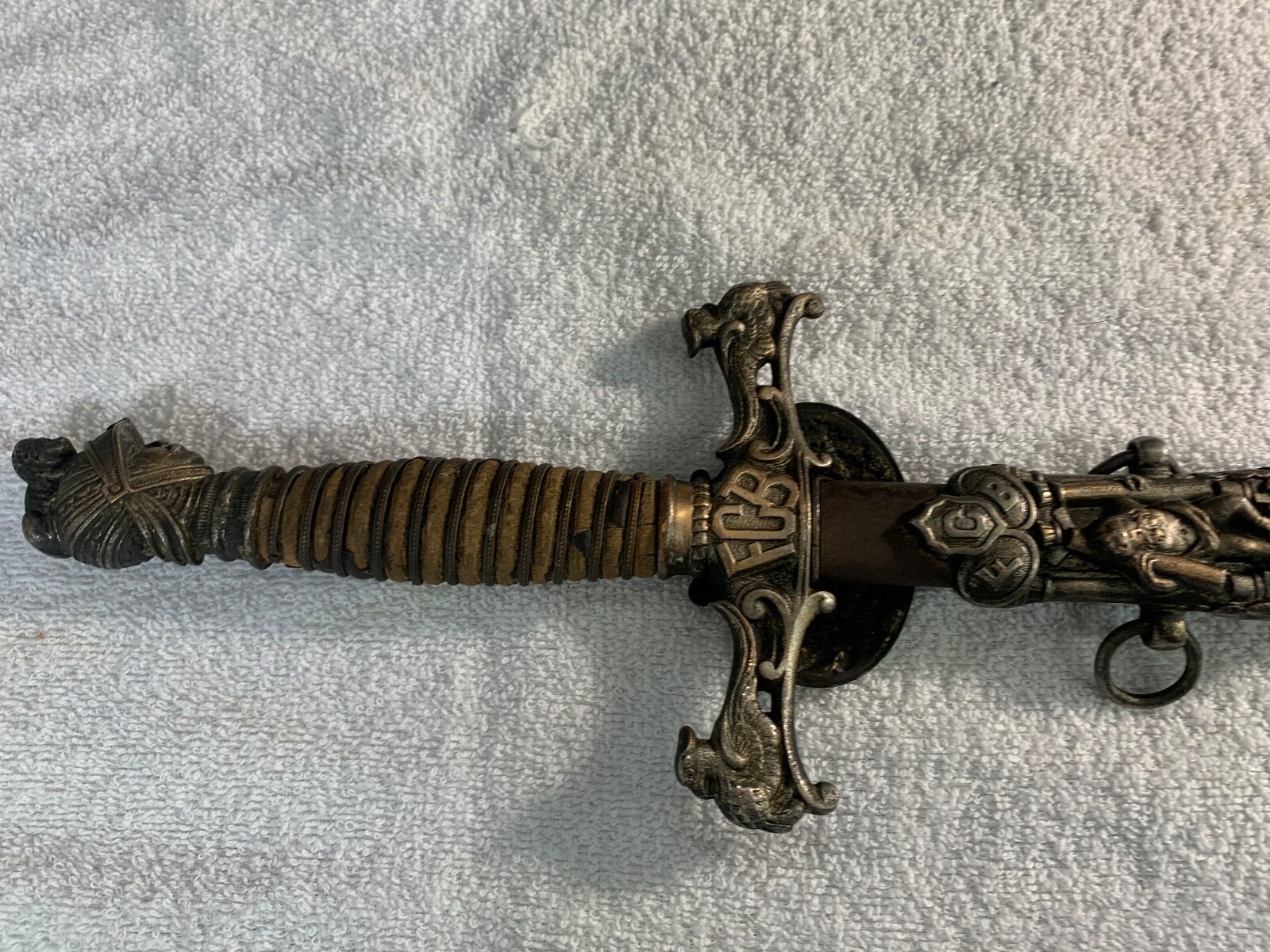 ANTIQUE AMES FCB KNIGHTS OF PYTHIAS MASONIC CEREMONIAL SWORD & SHEATH ...