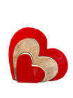 Wooden Three Piece Heart Puzzle Table Decor Valentine Mother's Day Gift ...
