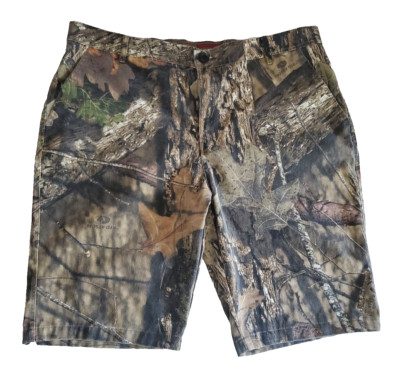 Mossy Oak Mens Break Up Camo Hunting Cotton Mill Hunt Shorts Durable ...