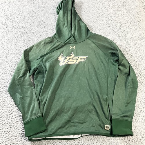 USF Bulls Under Armour Hoodie Sweatshirt Mens Large Green Pullover | eBay