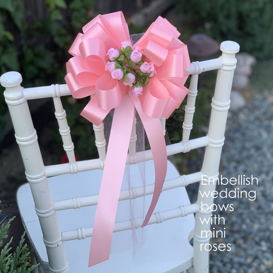 144 Pink Artificial Silk Rosebuds 12 Mini Bouquets Wedding Valentines ...