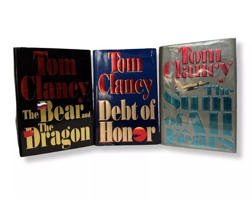 Tom Clancy First Editions: Bear and Dragon, Debt of Honor, Sum of All ...