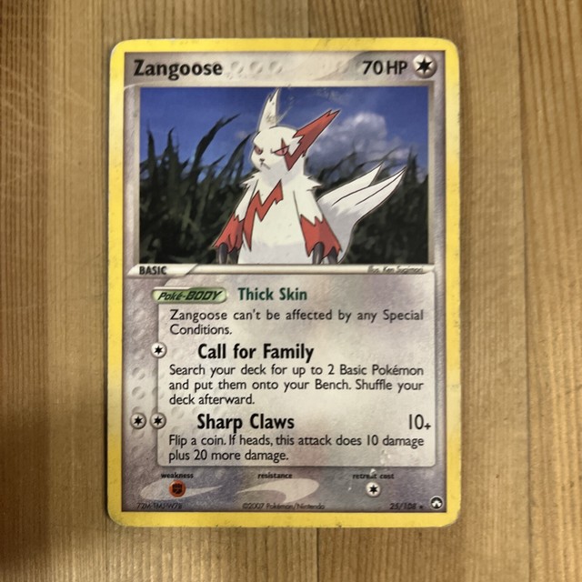 Pokémon TCG Zangoose EX Power Keepers 25 Regular Rare for sale online ...