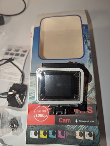 Action Camera 1080P Full HD 2" Inch Screen Waterproof 30M 140° angle ...