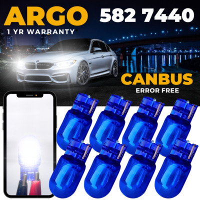 W21W 582 7440 Super White Side Light Xenon Daytime Running Lights DRL ...