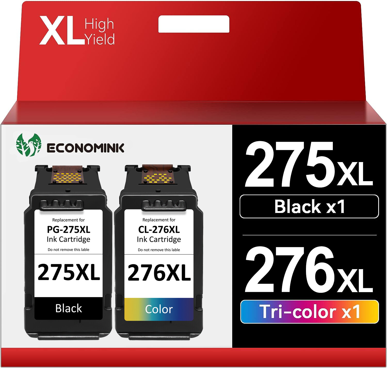 2PK PG-275XL CL-276XL Ink Cartridges for Canon PIXMA TS3500 TS3522 ...
