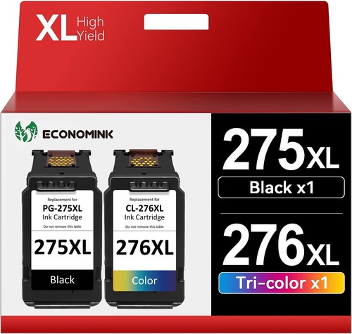 2PK PG-275XL CL-276XL Ink Cartridges for Canon PIXMA TS3500 TS3522 ...