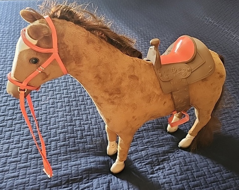 Brown Horse-By My Life-Posable Legs-Includes Reins and Saddle for 18 ...