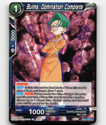 DBS CCG - Bulma, Domination Complete - Wild Resurgence | eBay