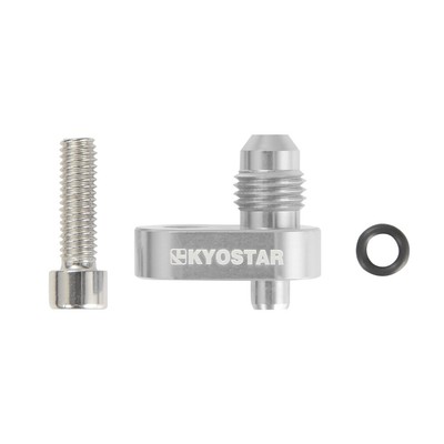 Silver 4 AN Steam Vent Fitting LS1 LS6 LS7 LM7 LQ9 Complete Coolant ...