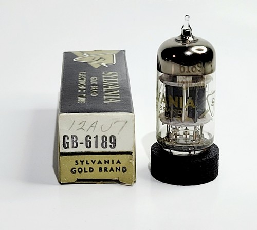 Sylvania Gold Brand 6189 Vacuum Tube Military 12AU7/ECC82 Triple Mica ...