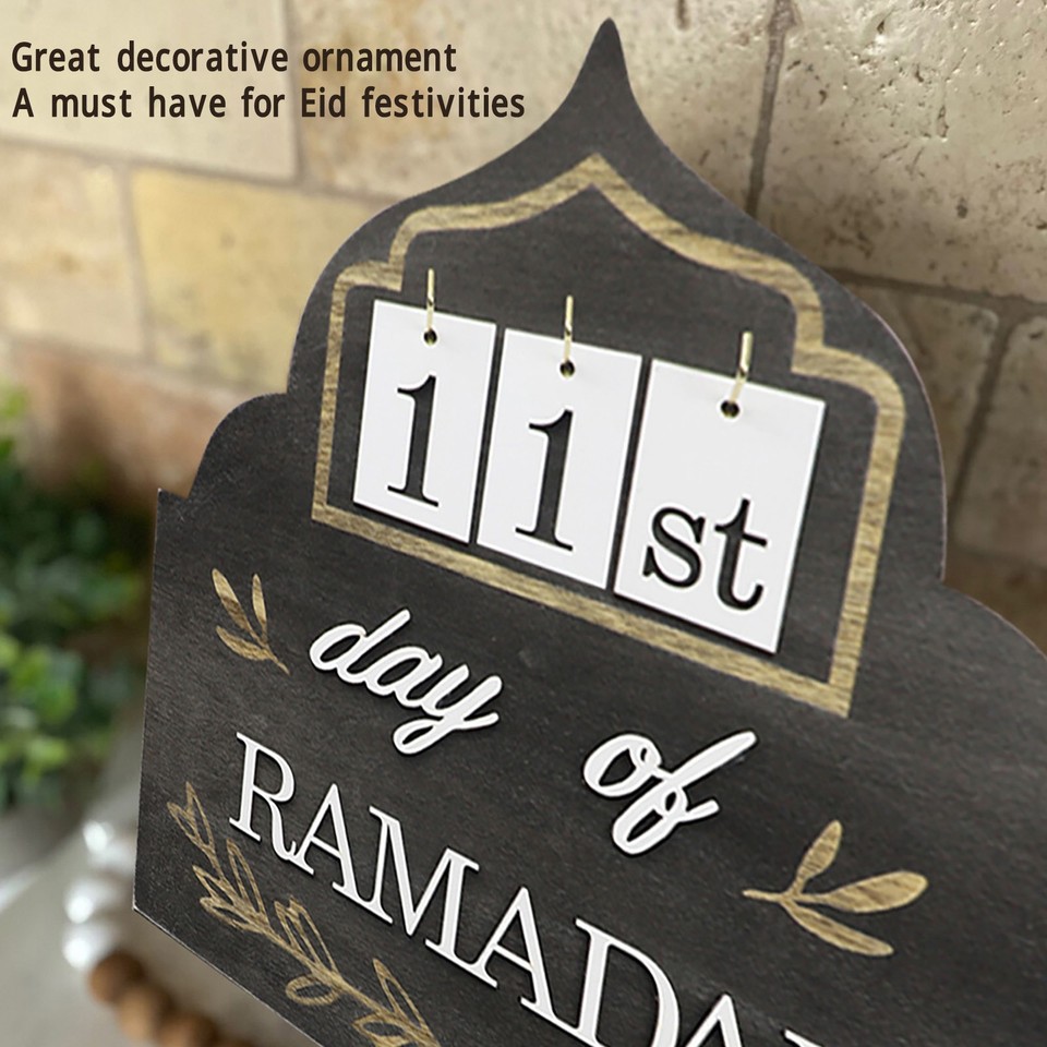 Eid Ramadan Mubarak Advent Calendar 2014 DIY Wooden Ramadan Countdown ...