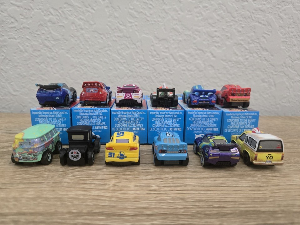 Disney Pixar Cars Mini Racers GRC Series 2 Complete Set Of 12 Mystery ...