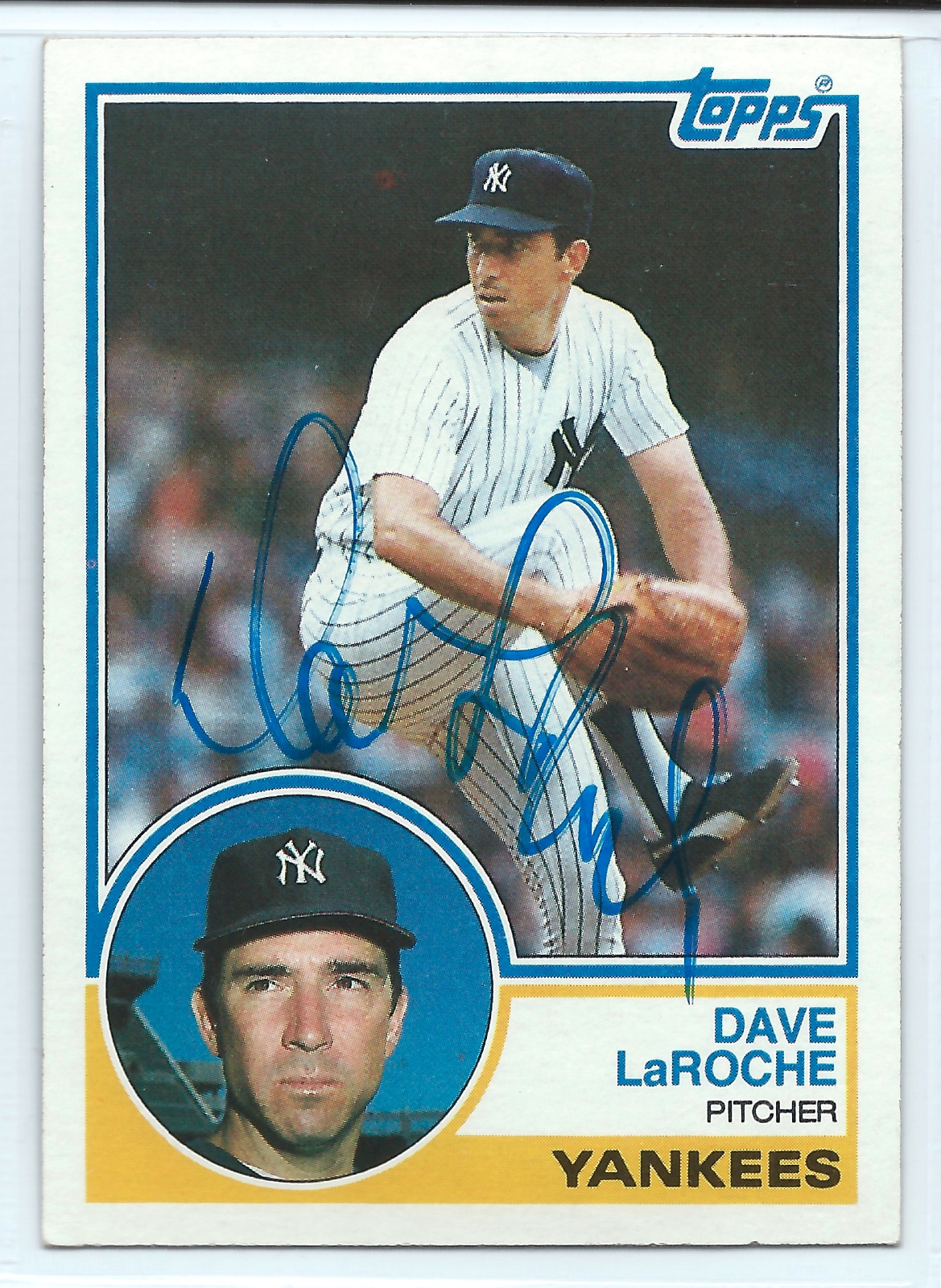 Dave LaRoche signed 1983 Topps baseball New York Yankees autograph #334 ...