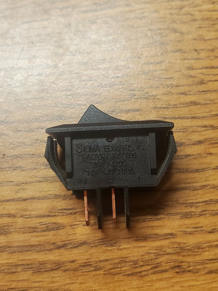 Sigma 2-Prong Rocker Switch-Black | eBay