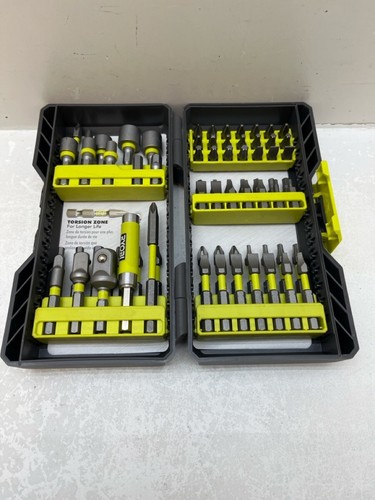 RYOBI Impact Rated 70-Piece Driving Bits Kit Tool Set Hex Case Storage ...