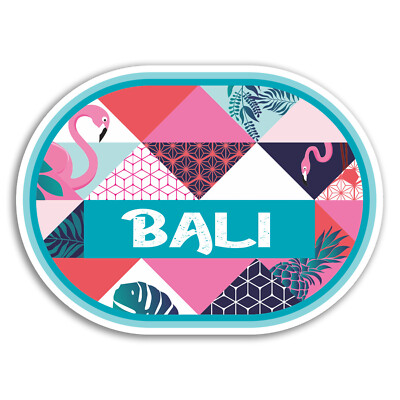 2 x 10cm Tropical Bali Vinyl Stickers - Fun Travel Sticker Laptop ...