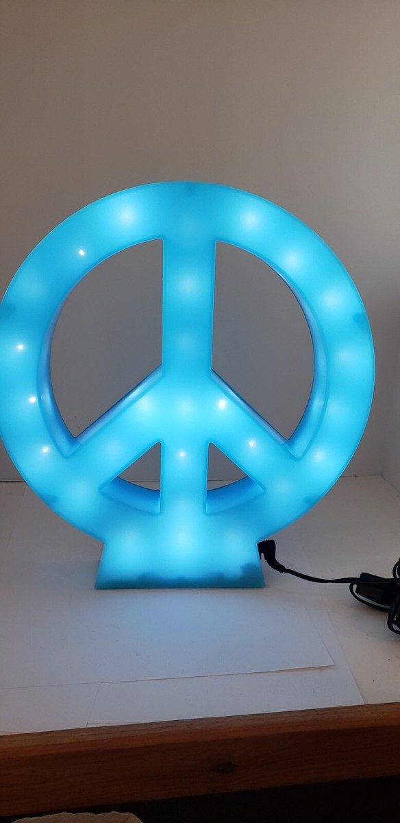 Light Blue Peace Sign