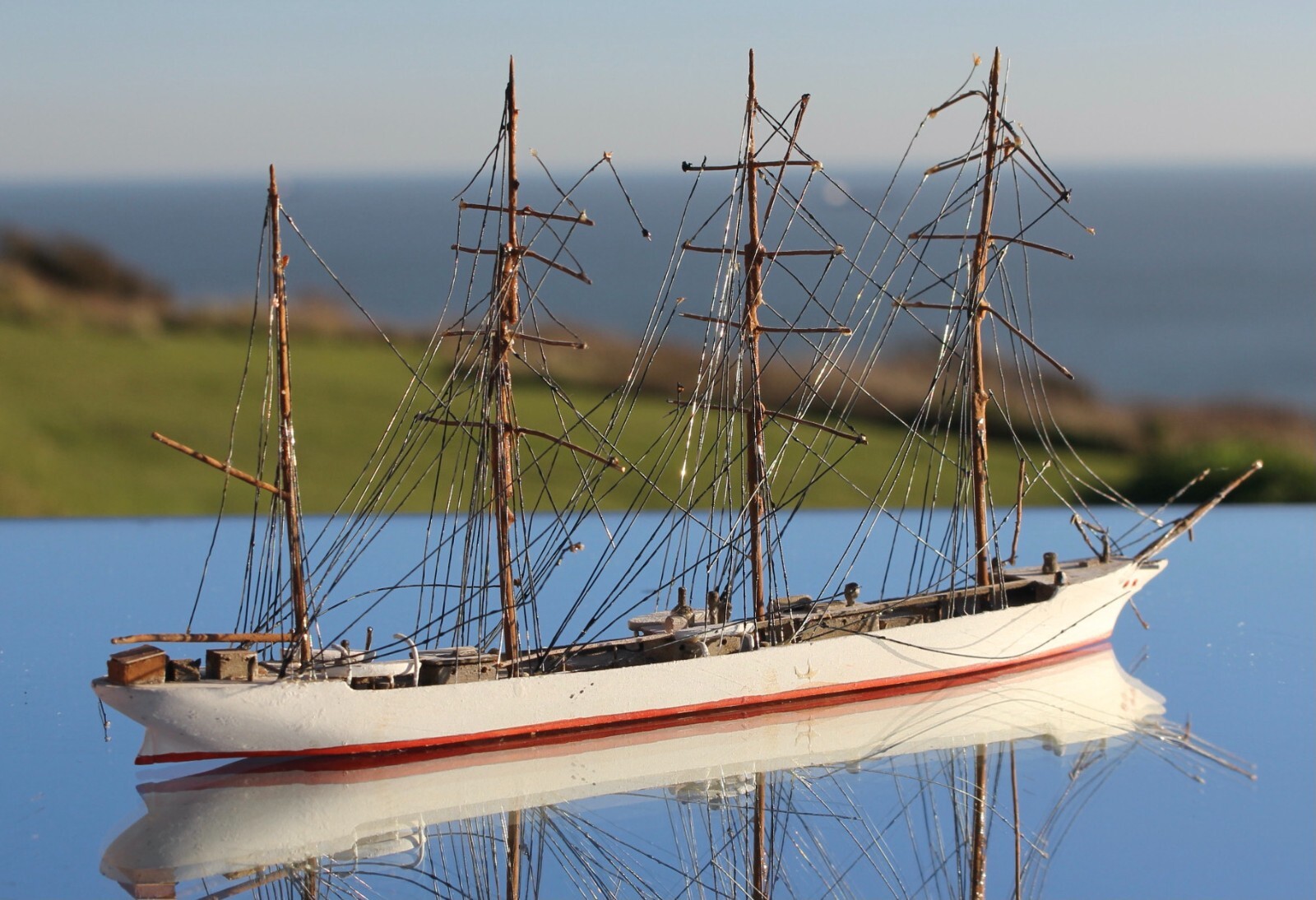 SAILING SHIP ARCHIBALD RUSSELL 1/600 HUGE BASSETT LOWKE WATERLINE MODEL ...