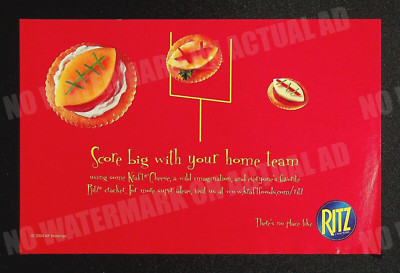 Ritz Crackers Nabisco 2004 Trade Print Magazine Ad Poster ADVERT | eBay