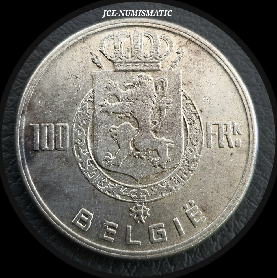 1949 - 100 Francs Belgium Coin - Silver 0.835 - Rare!! - low mintage ...