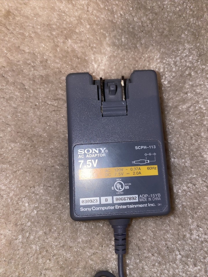 OEM Original SONY PlayStation One PS1 SCPH-113 7.5v AC Adapter Power ...