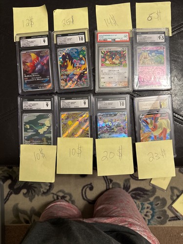 Lot of 8 Graded Pokemon Card Slabs - GRADE 9-10 ONLY - Wholesale Bulk ...