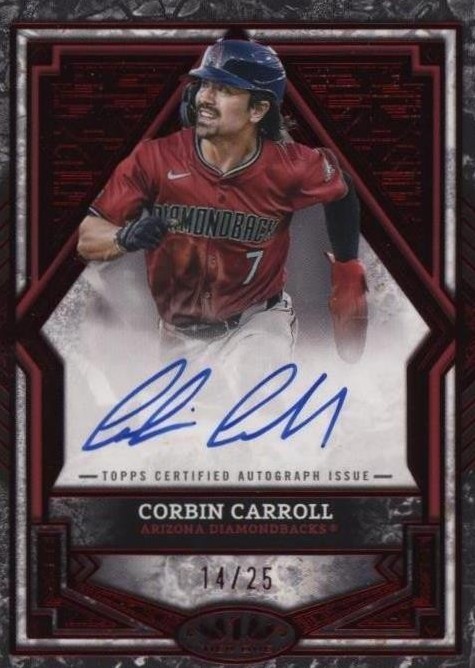 2025 Topps Tier One - Autographs Corbin Carroll #BA-CC Red Foil /25 (AU ...