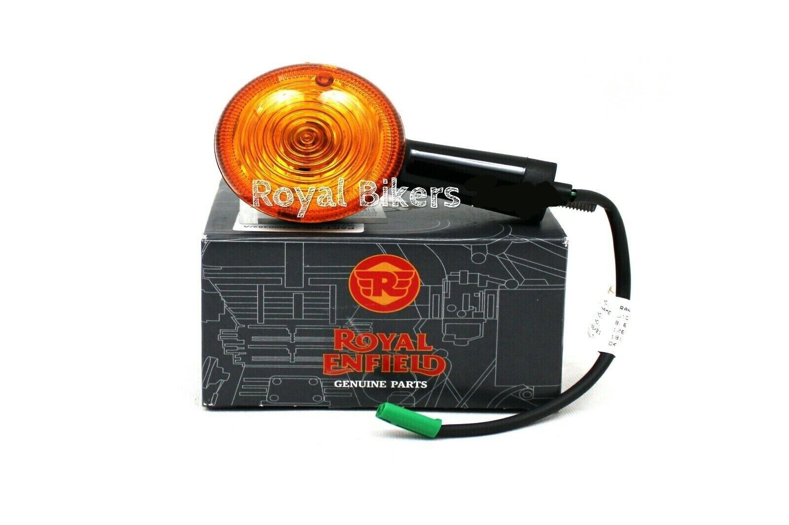 Trafficator Assy With Bulb LH Side , Black Fits Royal Enfield Meteor ...