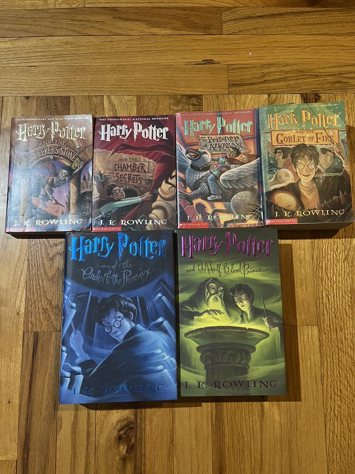 Harry Potter Hardcover Set Books 1-6 Set First Edition J.K. Rowling ...