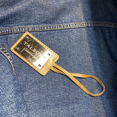 Talbots Brown leather hang tag | eBay