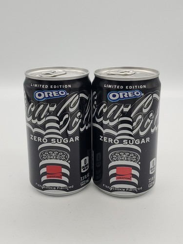 2 New Full 2024 Limited Edition OREO Coca-Cola Oreo Coke Mini Cans Zero ...