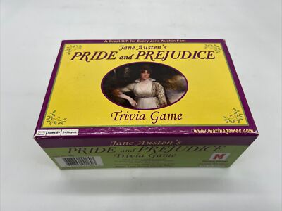 Jane Austen's Pride and Prejudice Trivia Game Complete! | eBay