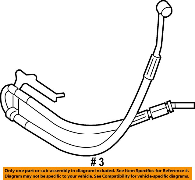 MERCEDES Power Steering Pressure Hose 1644602224 Gl450 Gl550 for sale ...