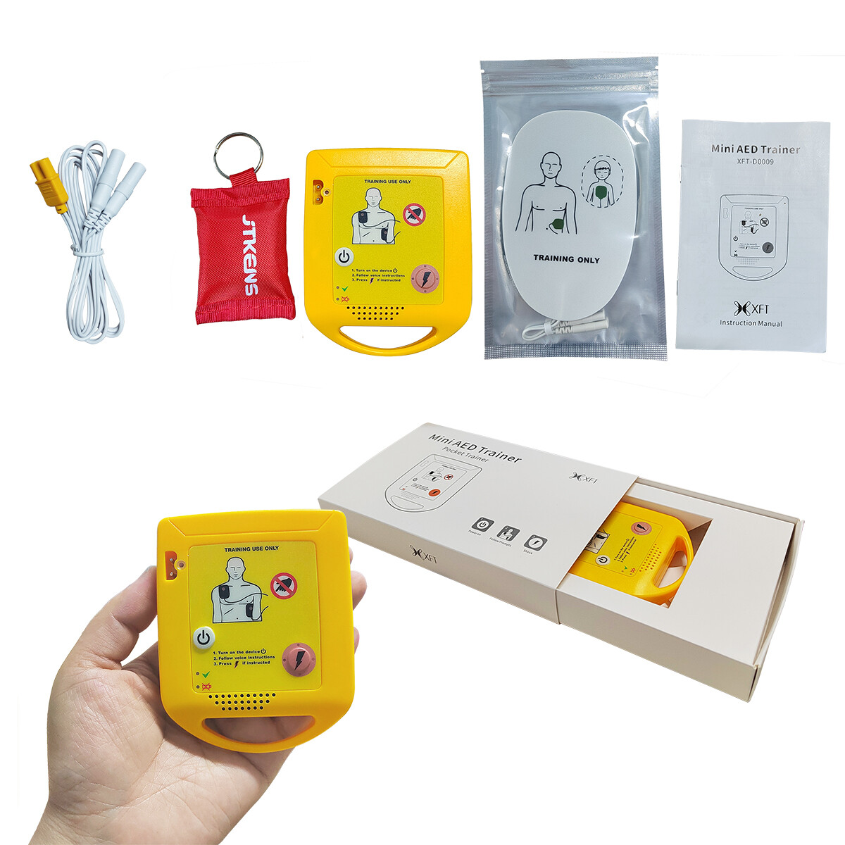 10set AED Trainer Device For First Aid CPR Training Emergency Rescue ...