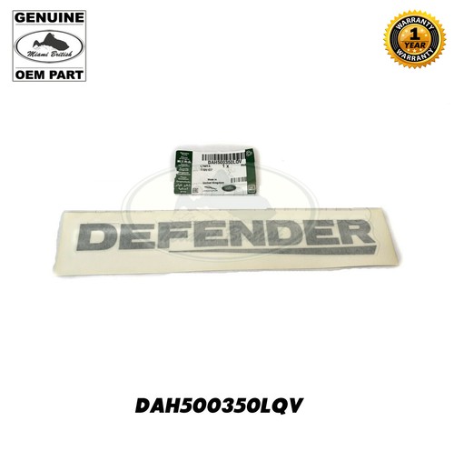 LAND ROVER TAIL GATE DECAL BRUNEL BADGE DEFENDER DAH500350LQV OEM | eBay